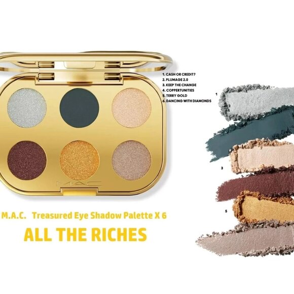 MAC Cosmetics | Makeup | Mac Treasured Eye Shadow Palette X 6 All The ...